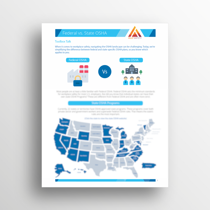 Federal vs. State Toolbox Talk