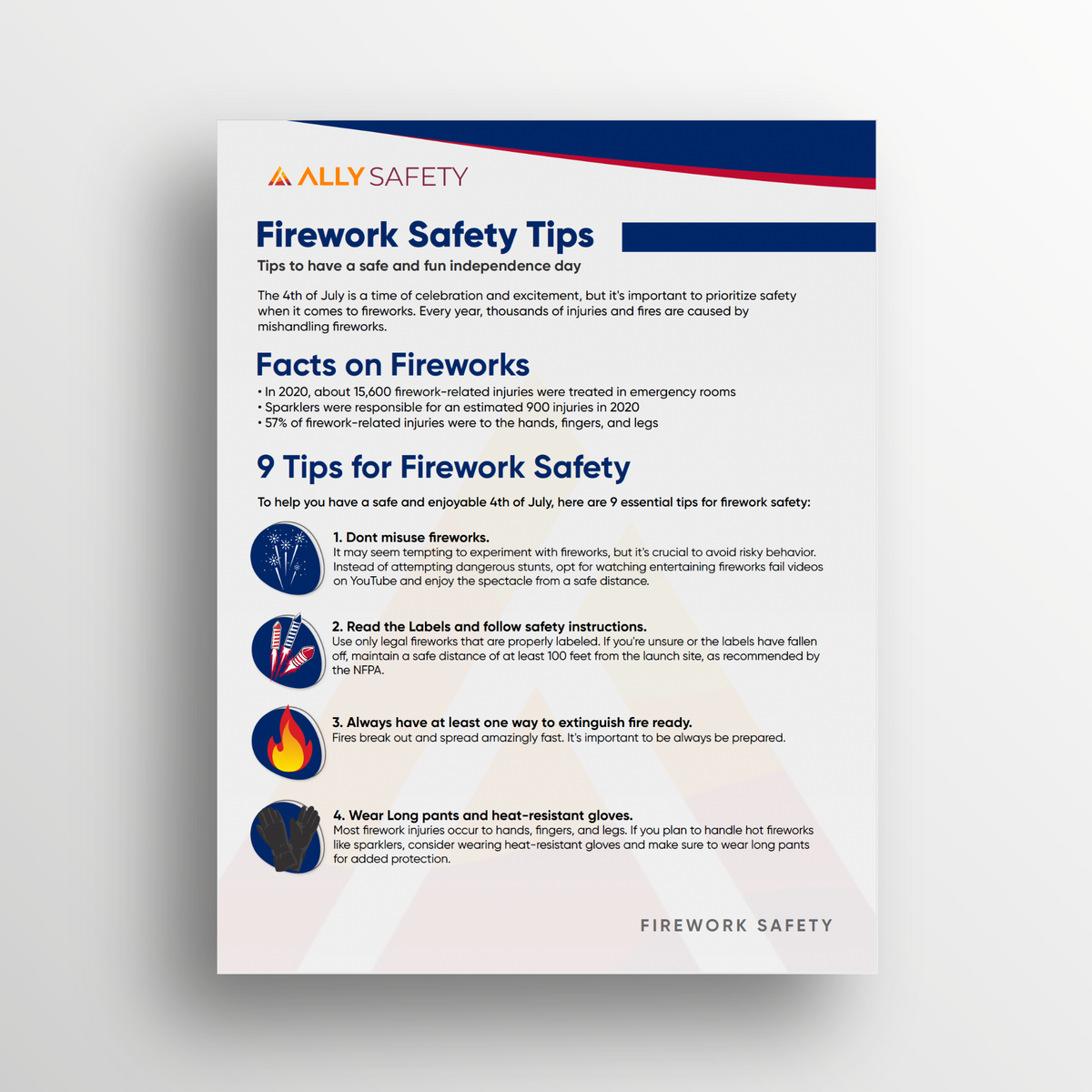 Firework Safety Toolbox Talk II