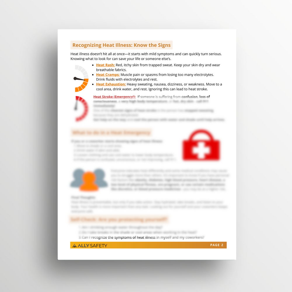 Heat Illness Prevention Toolbox Talk